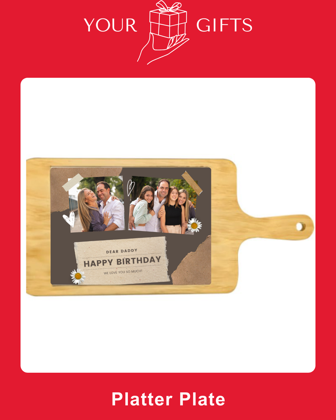 Birthday Daddy Serving Platter - Your Gifts