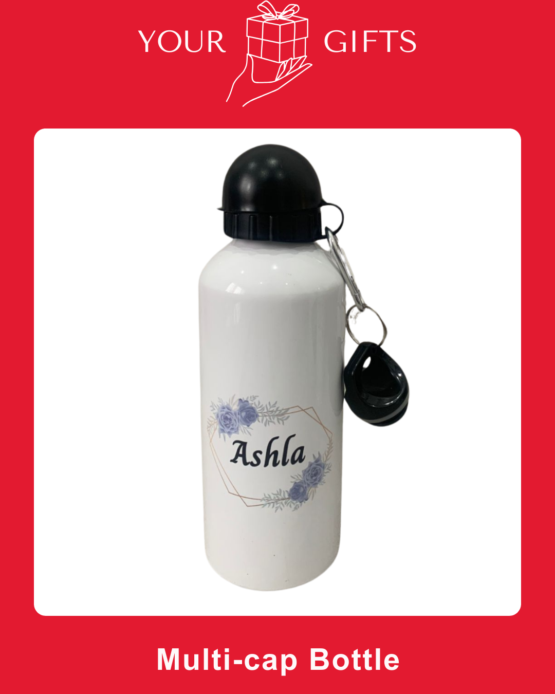 Custom Multi-cap Bottle - Your Gifts